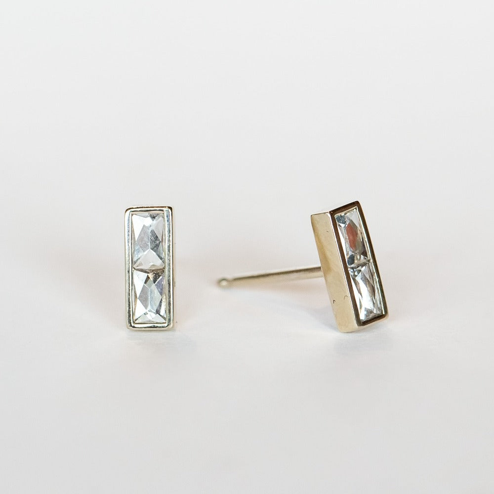 Single Stone Monet Stud Earrings