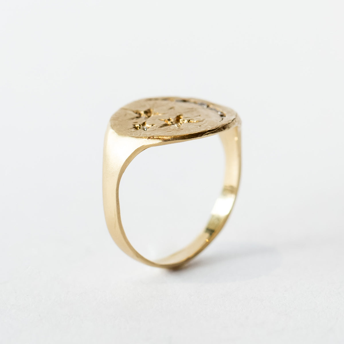 Victoria Cunningham | Moon And Stars Signet Ring – LAPIS