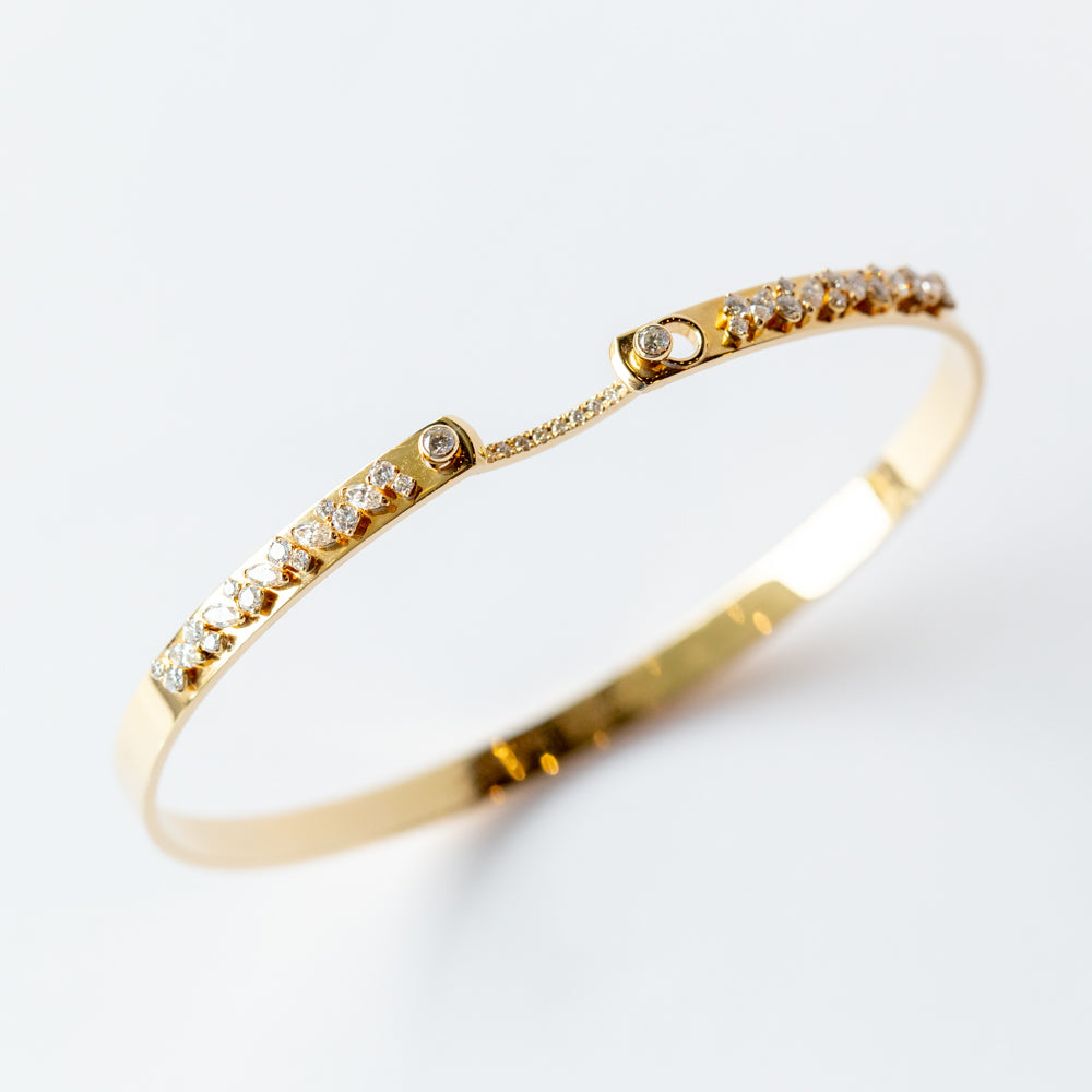 Nouvel Heritage | Under the Stars Mood 4mm Diamond Bangle – LAPIS