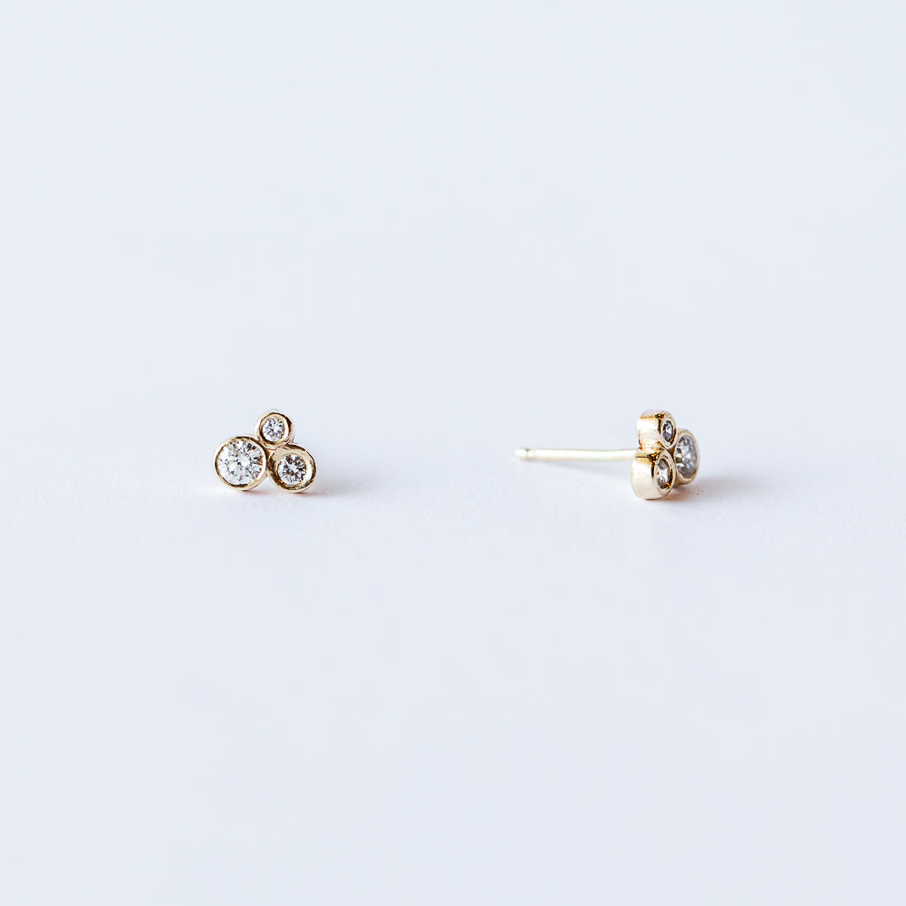 Emily Amey | Diamond Bubble Cluster Stud Earrings – LAPIS