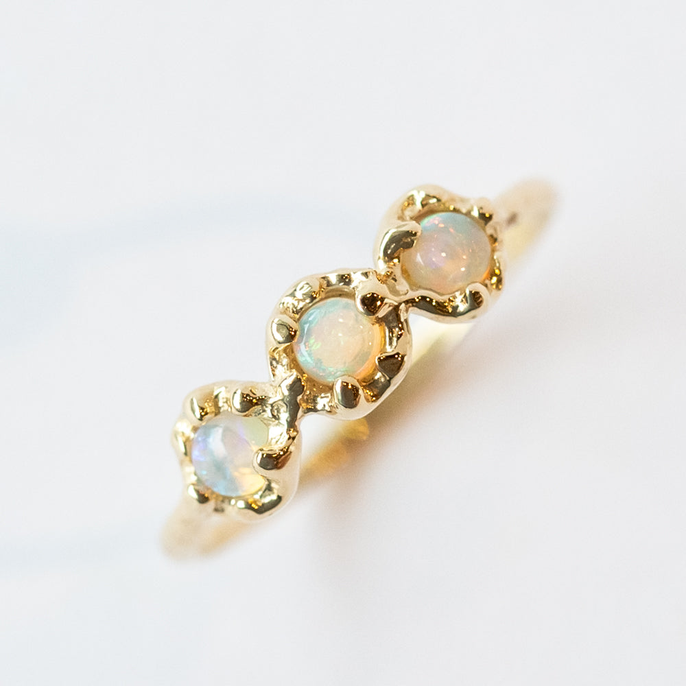 Misa | Mini Haku Lei Three Opal Ring – LAPIS