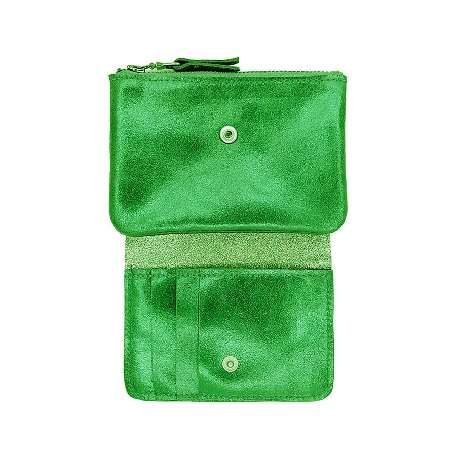 Tracey Tanner | Nico Wrap Wallet, Matte Foil Verdant – LAPIS